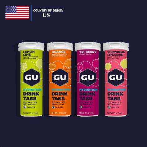Gu Energy Hydration Electrolyte Drink Tablets Sports Drink For Running