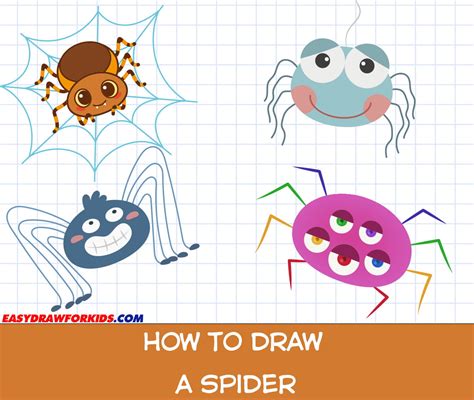 How To Draw Cartoon Spider
