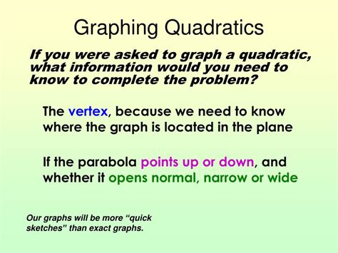 PPT Graphing Quadratic Functions PowerPoint Presentation Free Download ID