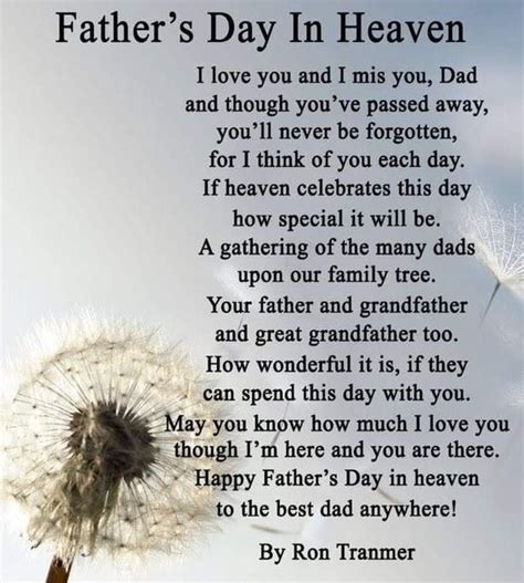 Happy Fathers Day In Heaven Wishes Quotes Messages