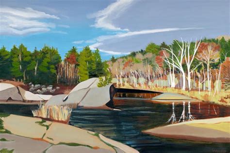 Lamoille River At Ithiel Falls Ii 24 X 36 Louise Arnold Artist