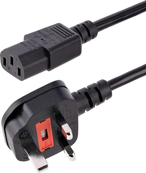 Amazon StarTech 6ft 1 8m UK Computer Power Cable 18AWG BS