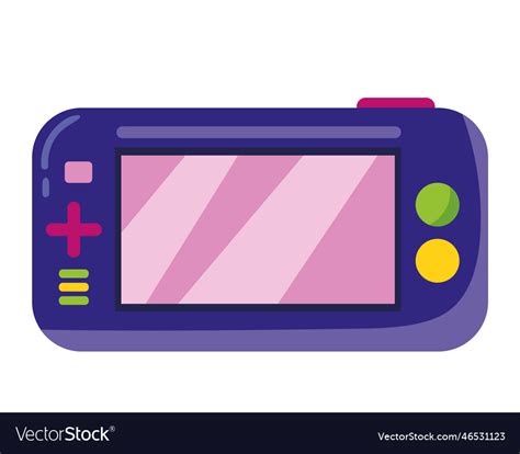Console Video Game Portable Royalty Free Vector Image