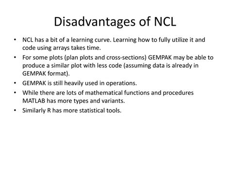 Ppt The Ncar Command Language Ncl And The Netcdf Data Format Powerpoint Presentation Id