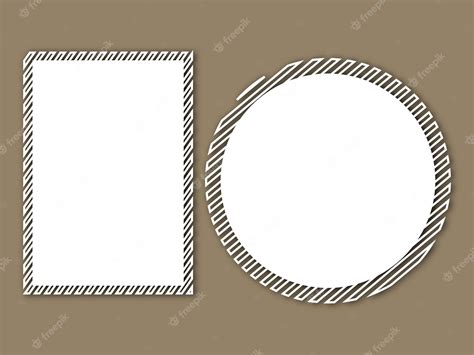 프레임 테두리 흰색 프리미엄 벡터