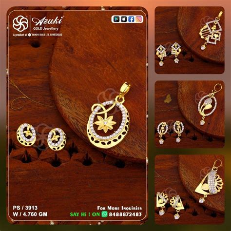Pendal Set Collection Cool Pencil Cases Gold Jewellery Design