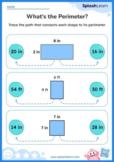 5th Grade Math Perimeter Worksheets Free And Printable Splashlearn