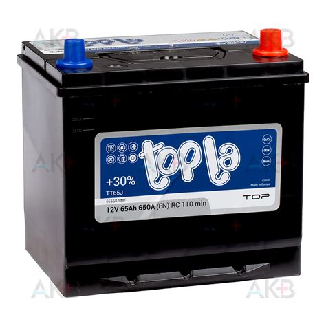 Купить Автомобильный аккумулятор Topla Top JIS 65R 650А 230x173x220
