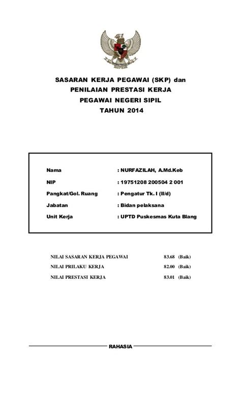 Sampul Sasaran Kerja Pegawai
