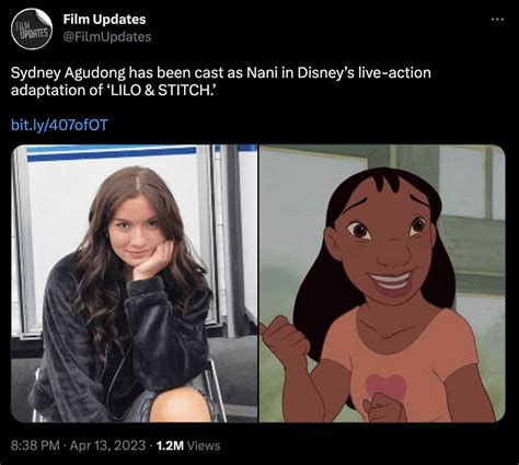 Sydney Agudong Has Been Cast As Nani In Disneys Live Action Adaptation