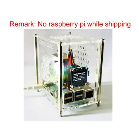 Raspberry Pie 4b Vertical Ice Tower Glare Fan Pwm Speed Regulating U