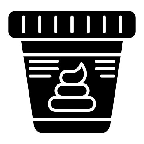 Stool Test Glyph Icon 15036836 Vector Art At Vecteezy