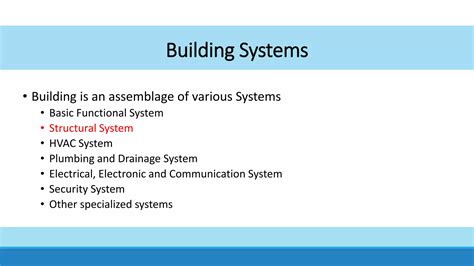 Buildings Structure System Pptx