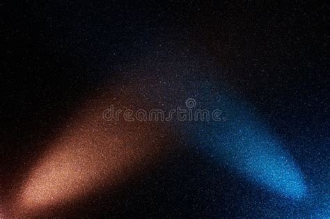 On A Black Background Light Brown And Blue Rays Of Light Stock Image Image Of Beam Nebula