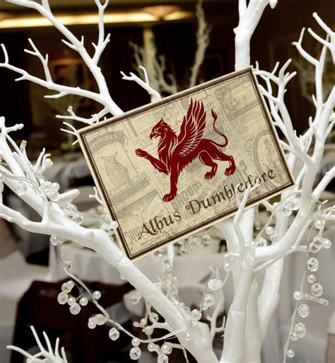 Harry Potter Wedding Party Table Names Numbers Individual 2634230