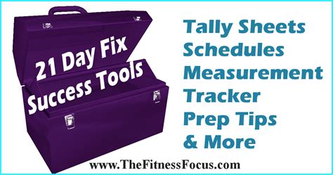 21 Day Fix Tools For Success With The Diet And Workouts
