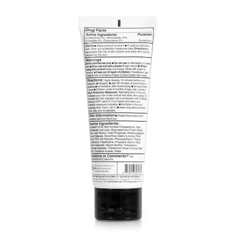 No 128 Mens Facial Lotion With Sunscreen Spf 50 34 Oz Oil Fre