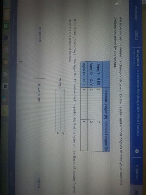 Solved COURSES Assignment Conditional Probability In Chegg