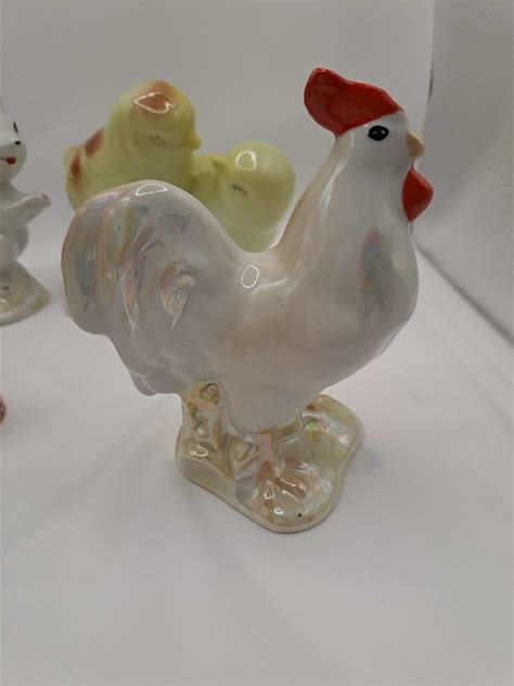 Фарфоровая статуэтка Статуетка Петух Півень Курочка Курица 320 грн Предметы искусства