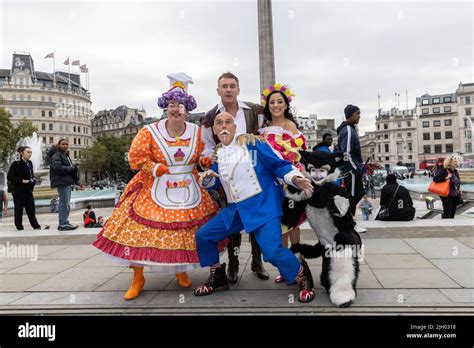 Cast Attends The Dick Whittington Pantomime Photo Call In Trafalgar Sq
