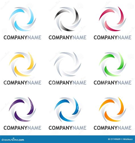Abstract Logo Design Set Stock Vector Illustration Of Clear 21749609