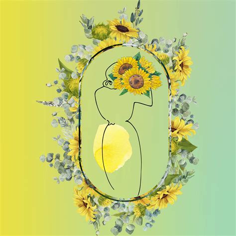 Sunflower Woman Line Art Free Stock Photo Public Domain Pictures