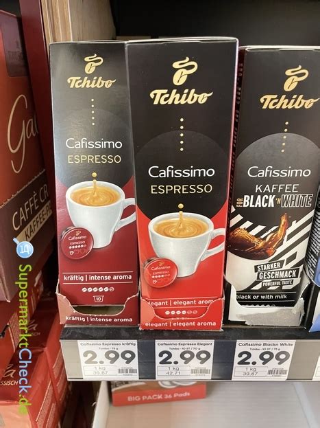Tchibo Kaffee Kapseln Cafissimo Espresso Elegant Preis Angebote Kalorien Nutri Score