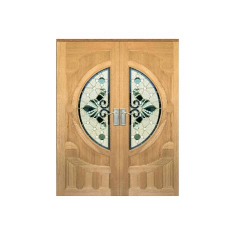 ประตูไม้สักแดง Vanda 08 80x200cm Mazterdoors