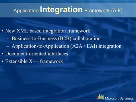 Microsoft Dynamics AX Enterprise Resource Planning PPT