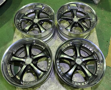 【超激安国産】 Work Vs Kf ワーク Vskf 18インチ アルミホイール 4本 8j45pcd1143 5穴 メッキ 深リム