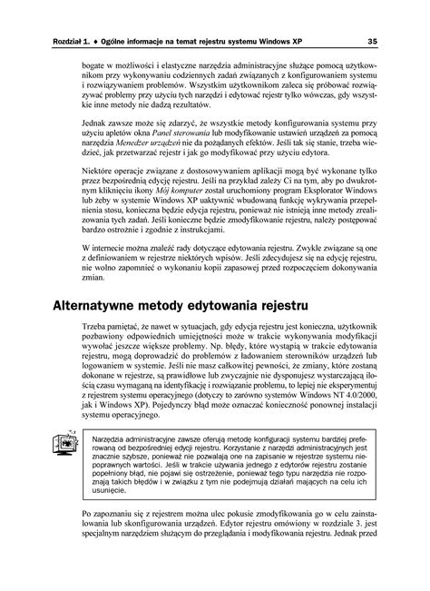 Windows XP Rejestr Systemu PDF