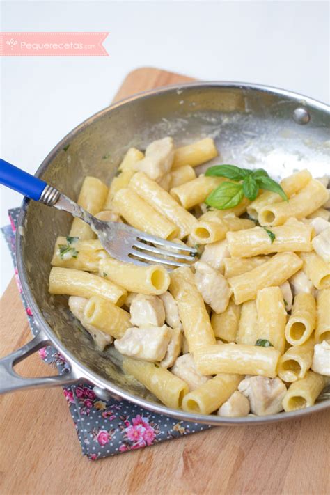 Pasta Alfredo Con Pollo Vídeo Receta Pequerecetas