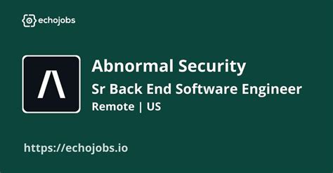Abnormal Security Is Hiring Sr Back End Software Engineer Usd 175k 206k Remote Us Spark