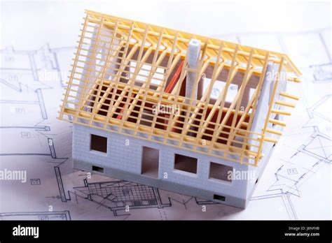Model Design Project Concept Plan Draft Style Of Construction Stock Photo Alamy