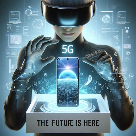 Premium Photo Fast Data Transfer Technology 5 G Concept