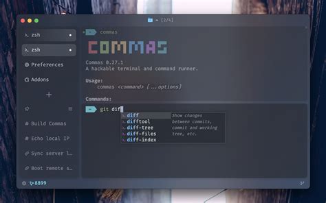 GitHub CyanSalt Commas A Hackable Pluggable Terminal And Also A Command Runner