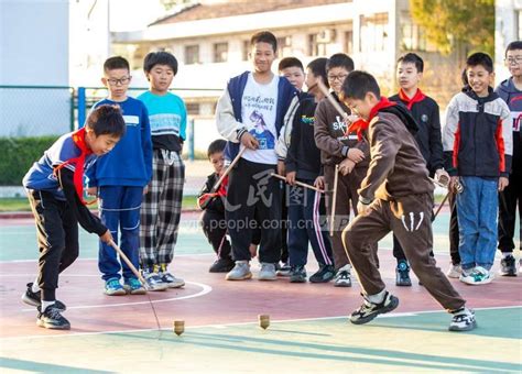 江苏海安传统体育游戏助力双减 人民图片网
