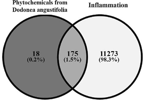 Intersecting Targets Between Anti Inflammatory Related Targets And
