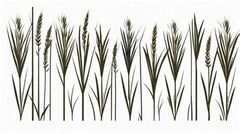 Picturesque Wild Grasses Premium Ai Generated Image