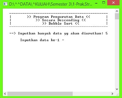 Program C Bubble Sort Pengurutan Data Secara Descending Only Great Share