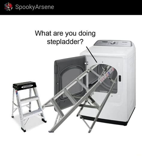 Spookyarsene What Are You Doing Stepladder Ifunny