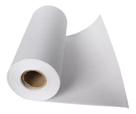 Rollo Tela Poliester Mate Anuncios Plotter Kronaline Tx Color Blanco