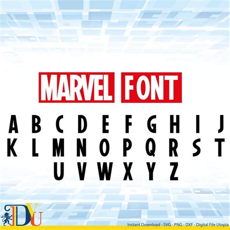 Superhero Font Svg Movie Font Svg Hero Font Svg Font File Ttf Files