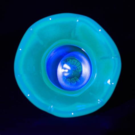 Gibson 1999 Tiny Vaseline Uranium Glass Vaseyellow Iridescent Opalescent 4550042946