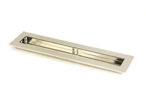 Polished Nickel 250mm Plain Rectangular Pull Dw Ironmongery