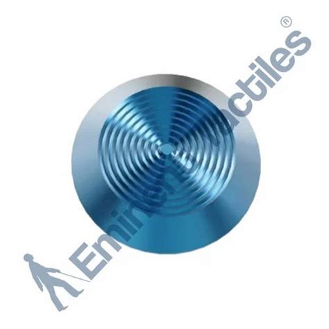 Et Wts015 Stainless Steel Tactile Warning Stud With Concentric Rings Pattern On Top Pvd Coated