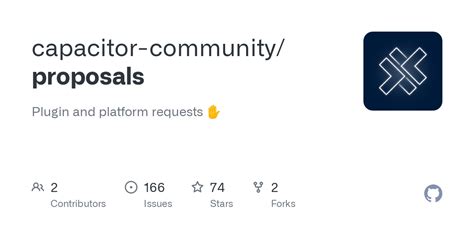 Issues Capacitor Community Proposals GitHub