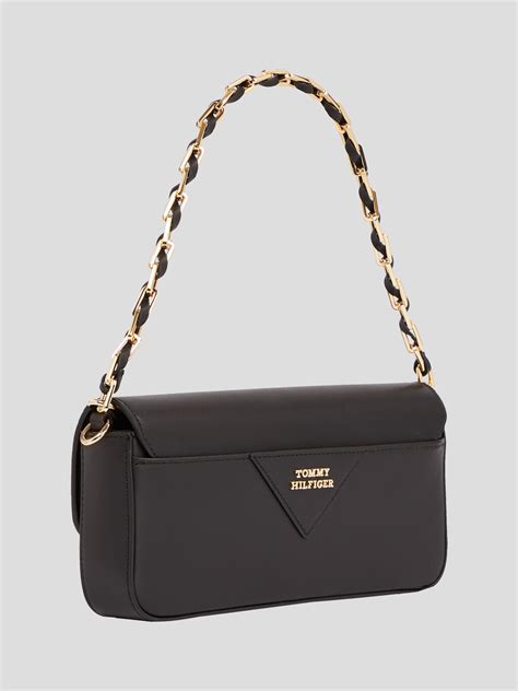 Turn Lock Leather Braid Strap Crossover Bag Black Tommy Hilfiger Taiwan