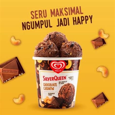 Jual Walls Es Krim Silverqueen 410ml Shopee Indonesia