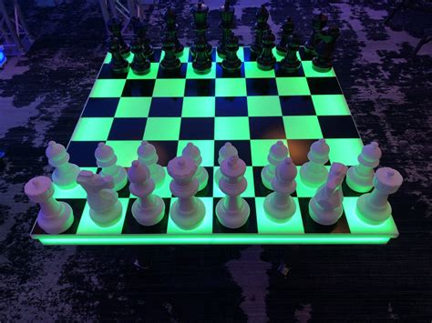 Giant Led Chess Board Game Rental Lets Party